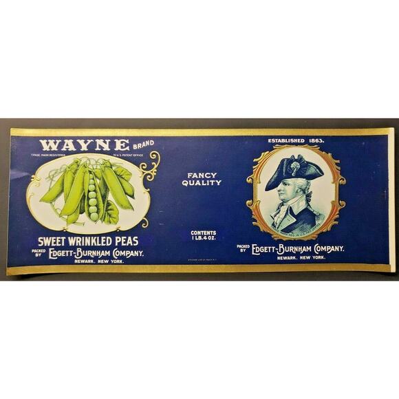Edgett Burnham Co | Wall Decor | Vintage Wayne Brand Sweet Peas Edgett ...